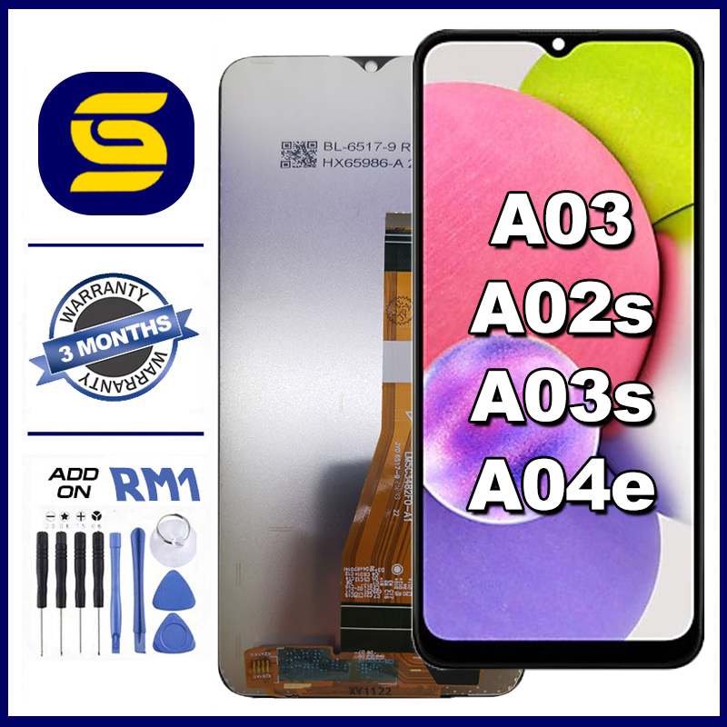 LCD SAMSUNG A03/ A02s/ A03s/ A04e Compatible For Glass Original Touch Screen Digitizer | Shopee ...