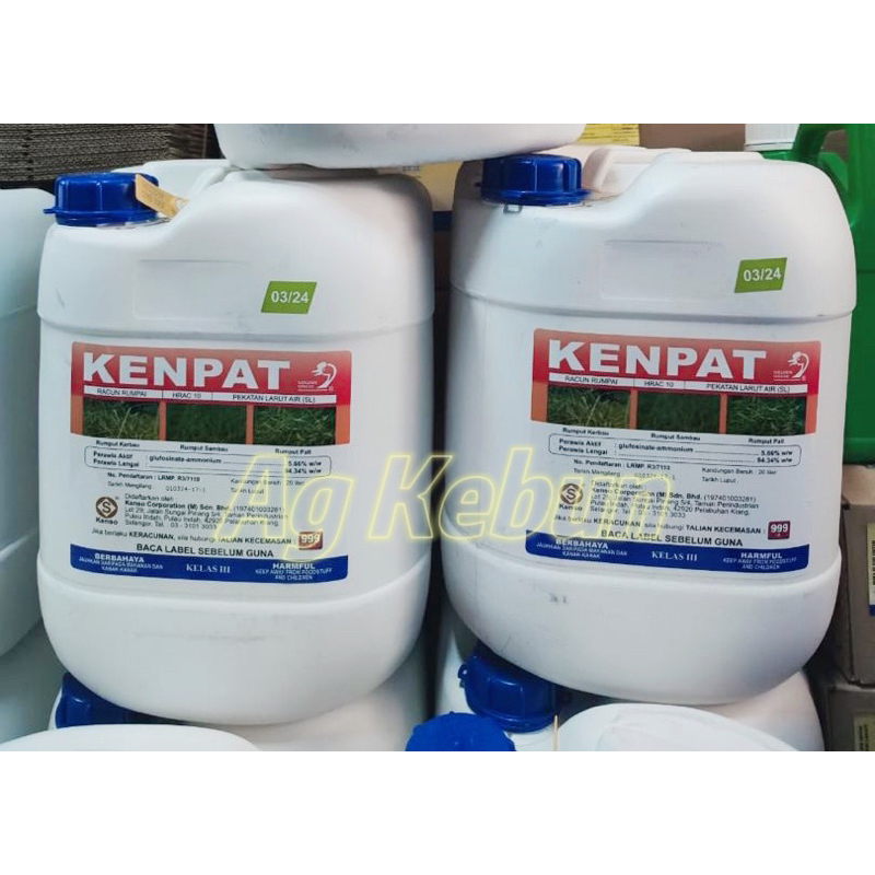 20L Kenpat Kenso Glufosinate Ammonium 5.66% Ready Stock Herbicide Racun ...