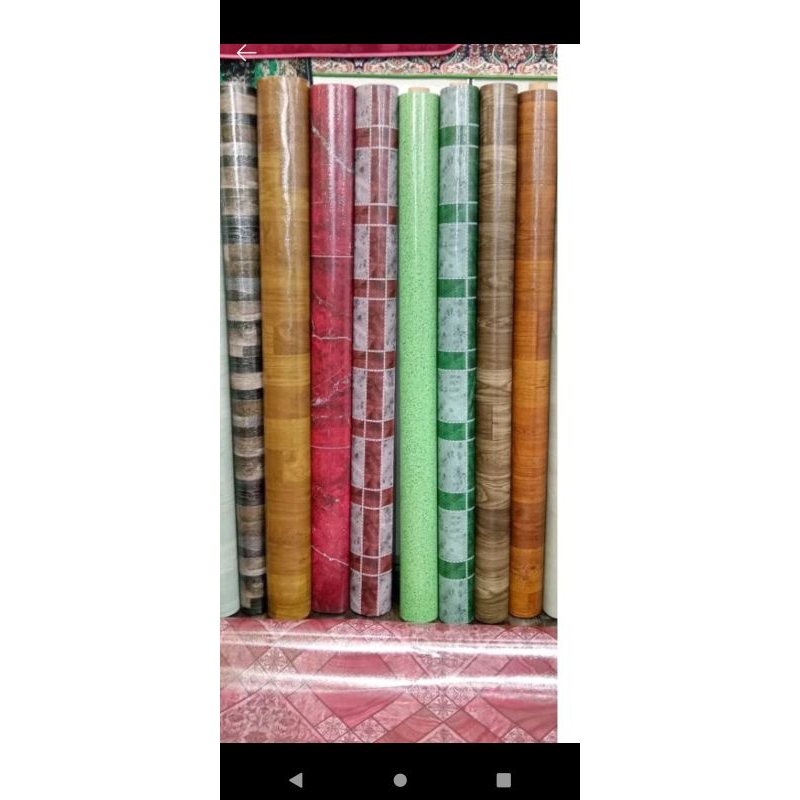 Tikar Getah Tebal 0.45mm Satu Gulung 6kaki leba 20 meter PVC Vinyl ...