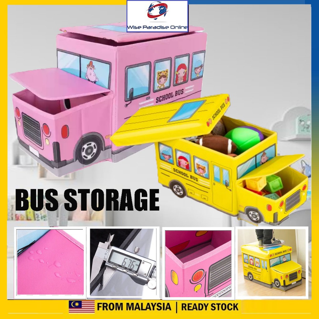 Kids Vehicle Toy Storage Box Foldable Toy Storage Car Organizer Box ...