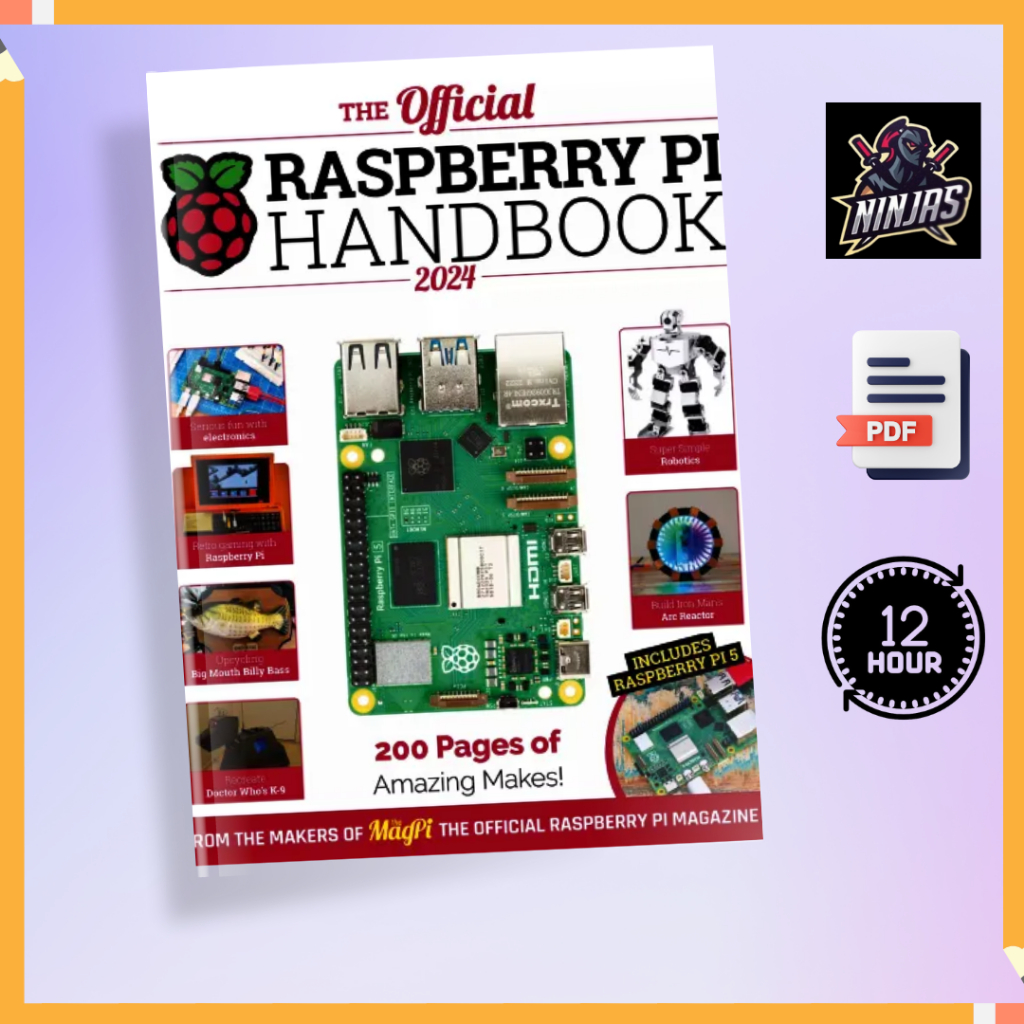 [Raspberry Pi] The Official Raspberry Pi Handbook 2024 | Shopee Malaysia