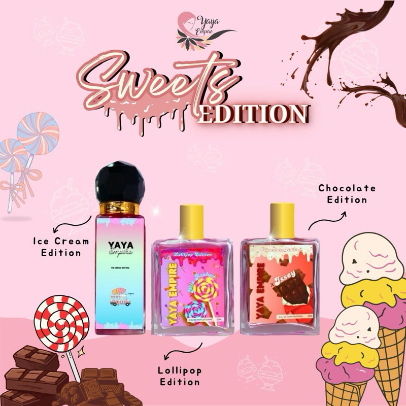 YAYA EMPIRE PERFUME SWEETS EDITION - ICE CREAM / LOLIPOP / CHOCOLATE ...