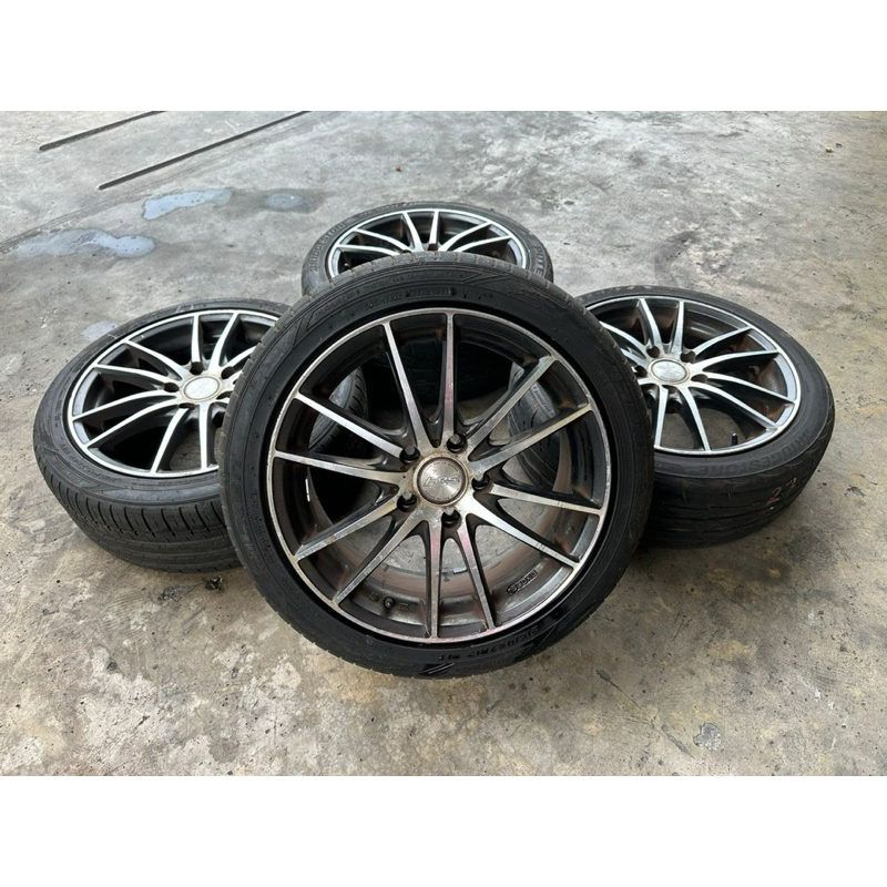 HRS Sport Rims 17 Inch 215 45 ZR17 Original Halfcut Japan | Shopee Malaysia