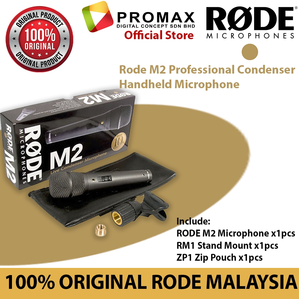 RODE M2 Professional Condenser Handheld Microphone (Original Rode) | Shopee Malaysia