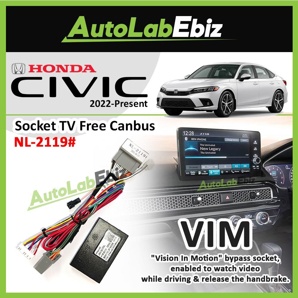 Honda Accord Civic FE CRV Socket TV Free Canbus Bypass Video In Motion ...