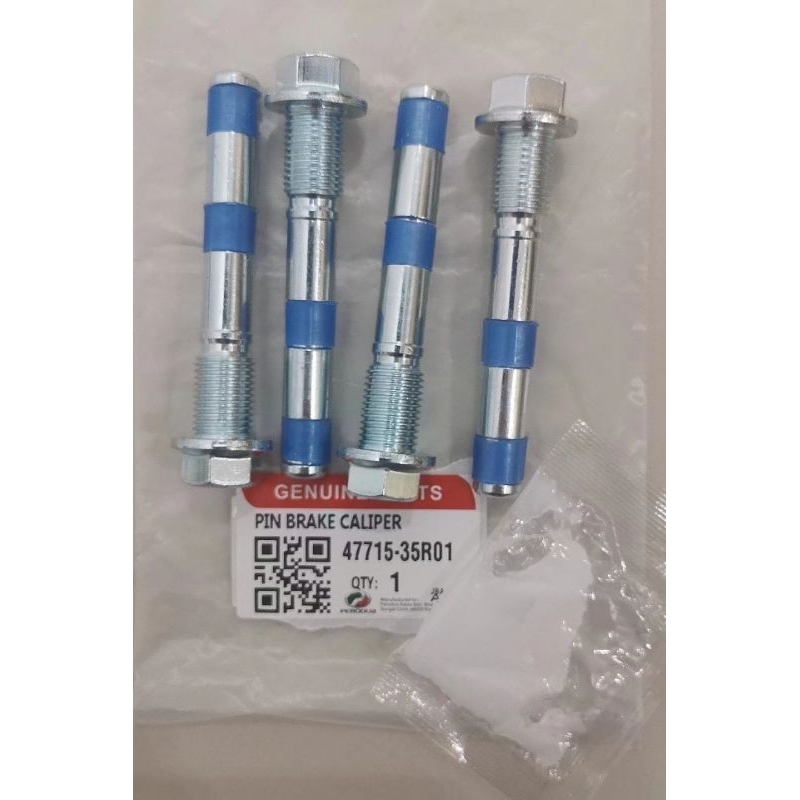 PERODUA VIVA FRONT DISC BRAKE PIN WITH SILICON/PIN CALIPER (1 SET 4 PCS ...