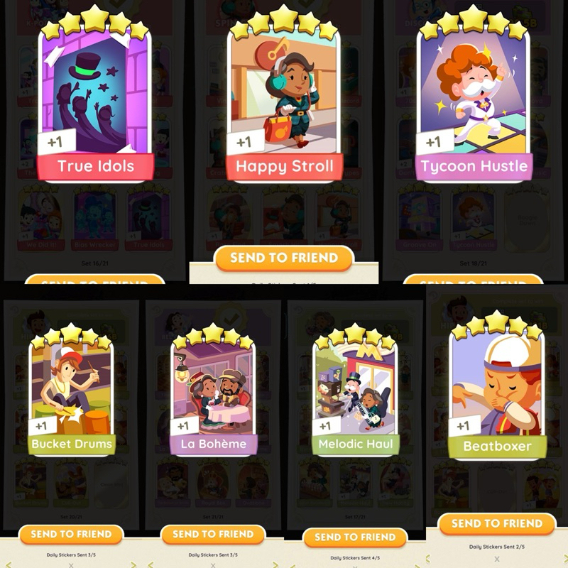 Monopoly Go! new season stickers | Shopee Malaysia