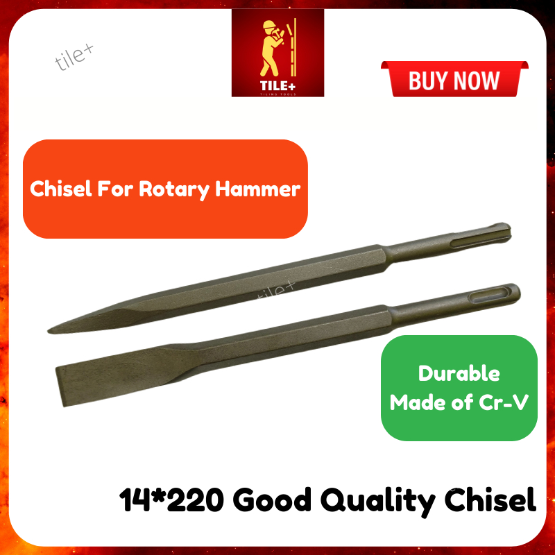 Tile+ Heavy Duty SDS Plus Chisel Wall Hack Impact Demolition Hammer ...