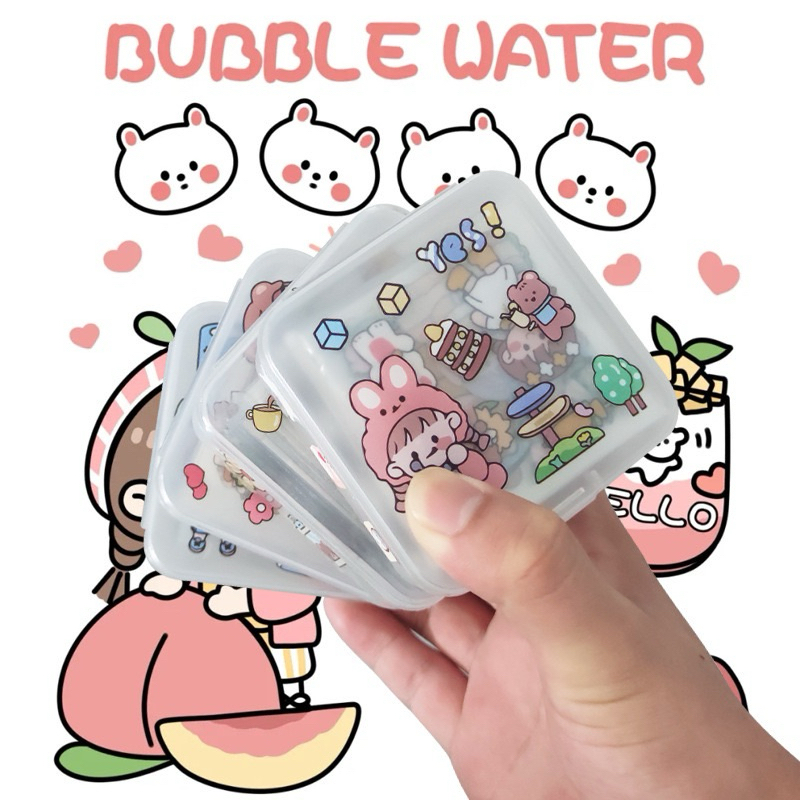 Sticker Box Waterproof Transparent Sticker Cartoon Mobile Phone ...