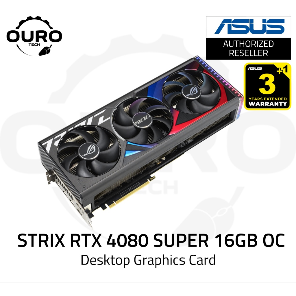 ASUS ROG STRIX RTX 4080 SUPER OC EDITION 16GB GDDR6 ARGB | GAMING ...