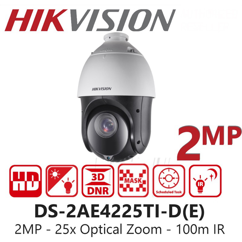 Hikvision 4-inch 2 MP 25X Powered by DarkFighter IR Analog Speed Dome (DS-2AE4225TI-D) | Shopee ...