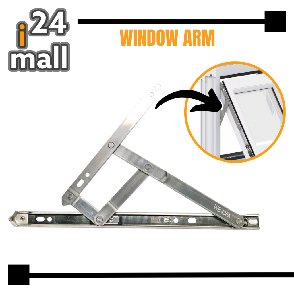 [1 PCS] Window Hinge 4 Bar Hinge Window Arm Window Stay / Engsel ...