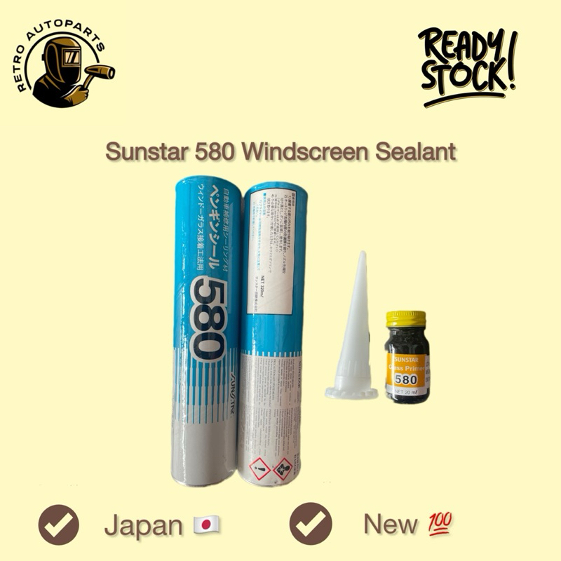 Sunstar 580 Windscreen Sealant (320ml) / Primer (20ml) | Shopee Malaysia
