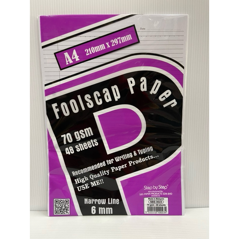 Step by Step A4 Foolscap Paper (70/80gsm) | Shopee Malaysia