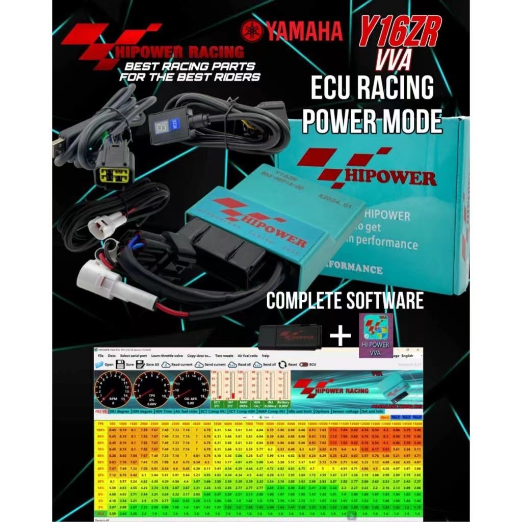 ECU HIPOWER RACING HI POWER RACING POWER MODE LC V8 Fi Y16ZR Y16 Y16Z ...