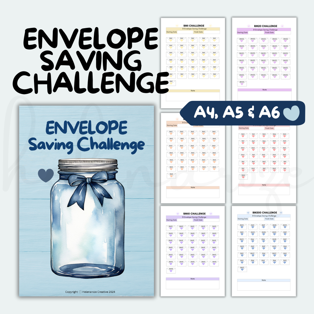 Envelope Saving Challenge, Budget Planner, Money Organizer, Envelope ...