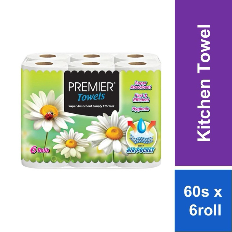 Premier Kitchen Towel 60s x 6roll | Shopee Malaysia