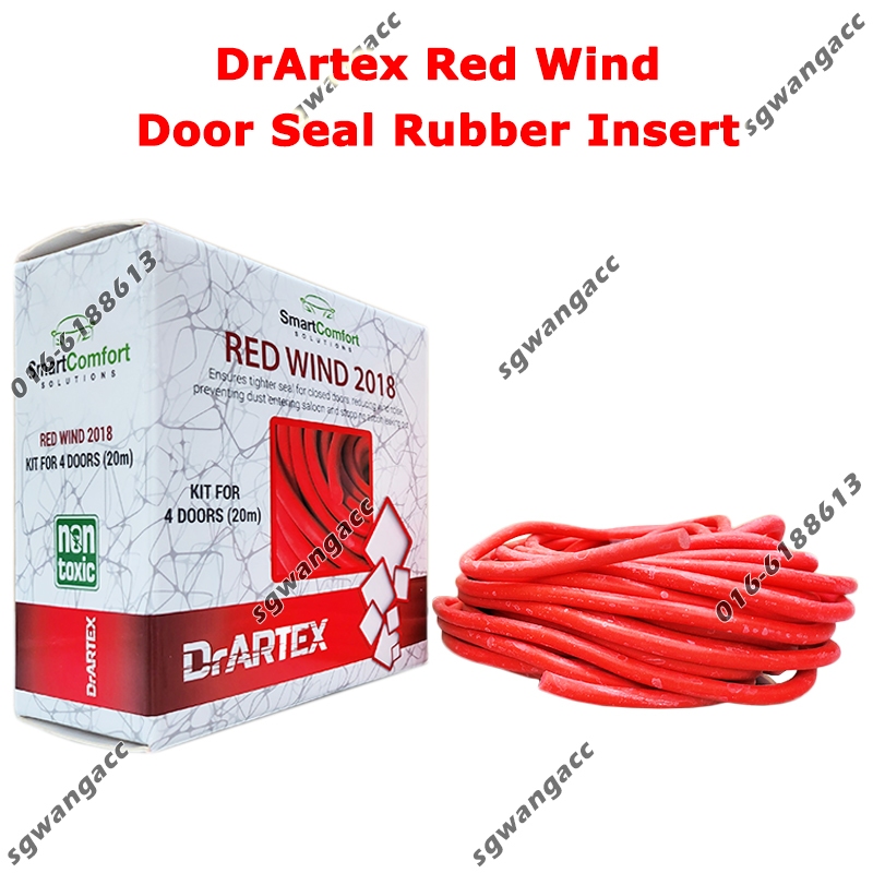 DrArtex Red Wind Car Door Seal Rubber Insert WindProof Solution ...