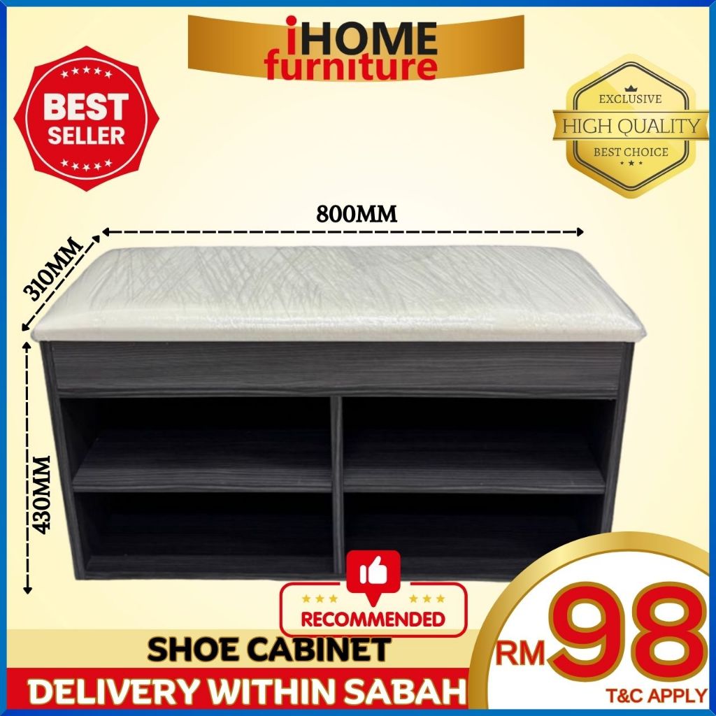iHOME FURNITURE SABAH 🔥READY STOCK 🔥Shoes Cabinet Storage Stool / Kasut ...