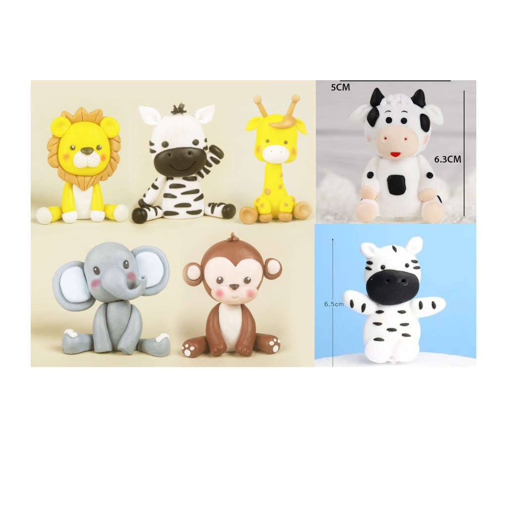 【READY STOCK】 - Animal Figurines Cake Topper Decoration / Birthday ...