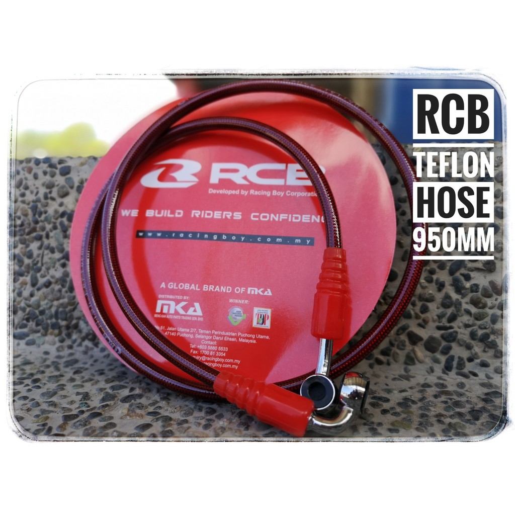 RCB TEFLON BRAKE HOSE 480MM / 550M / 850MM / 950MM 100% ORIGINAL RCB ...