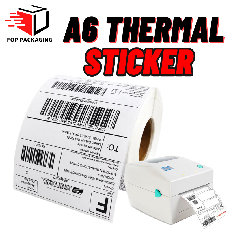 AWB Sticker A6 Thermal Sticker Roll Thermal Label Sticker 100mm*150mm ...