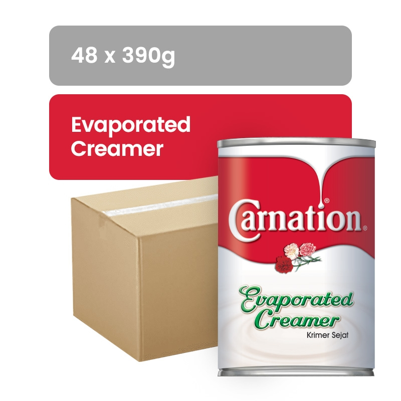 Carnation Evaporated Creamer 390g x 48 (Bulk) | Shopee Malaysia