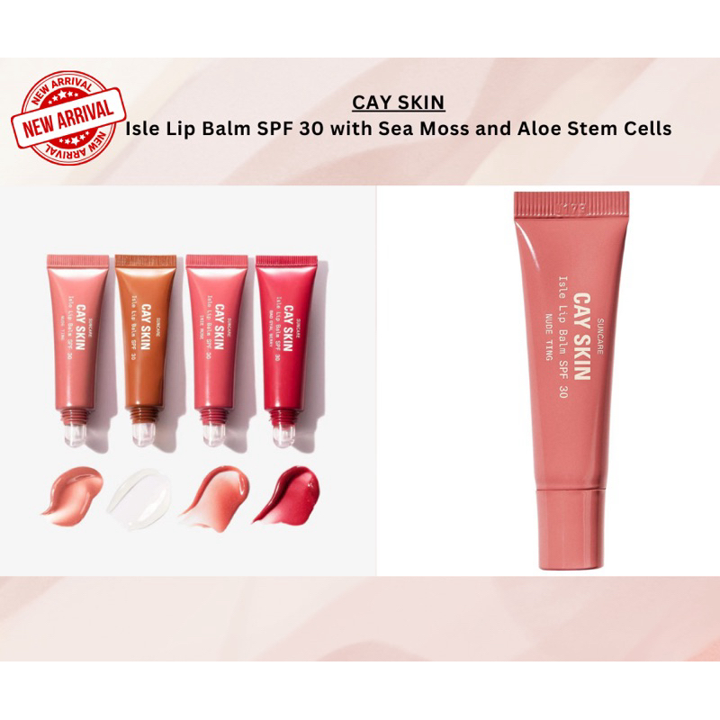 CAY SKIN Isle Lip Balm SPF 30 with Sea Moss and Aloe Stem Cells ...