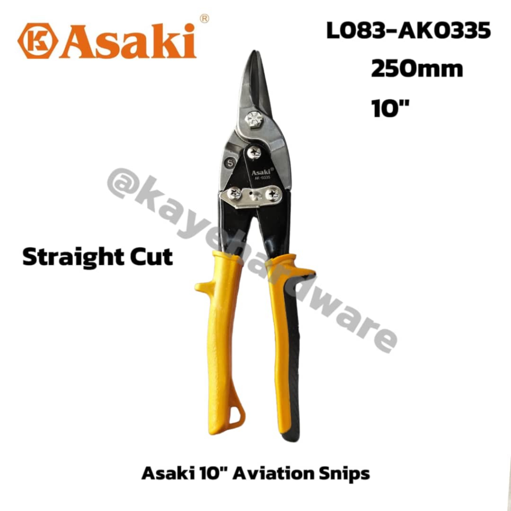 ASAKI 10'' AVIATION SNIPS (STRAIGHT CUT) | Shopee Malaysia