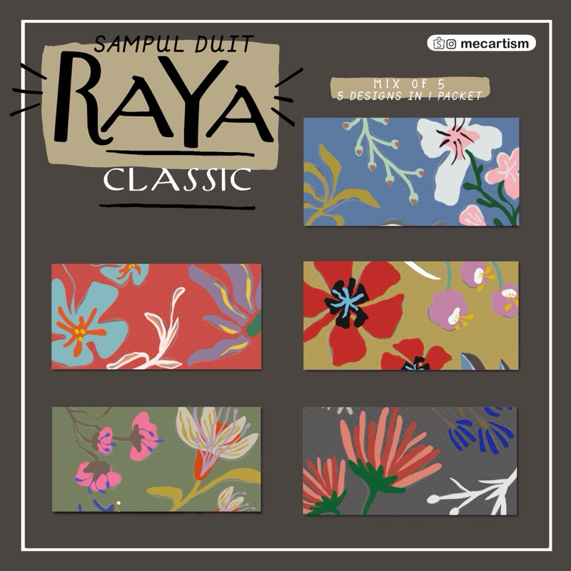 READY STOCK : SAMPUL RAYA EXCLUSIVE DESIGN - MIX 5 DESIGNS | CLASSIC ...