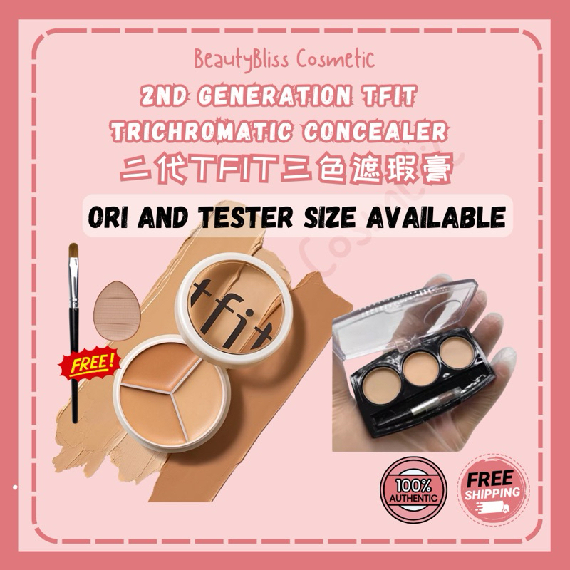 msia readystock TFIT Trichromatic Concealer Freckles Concealer Covers Acne Dark Circles pimple ...