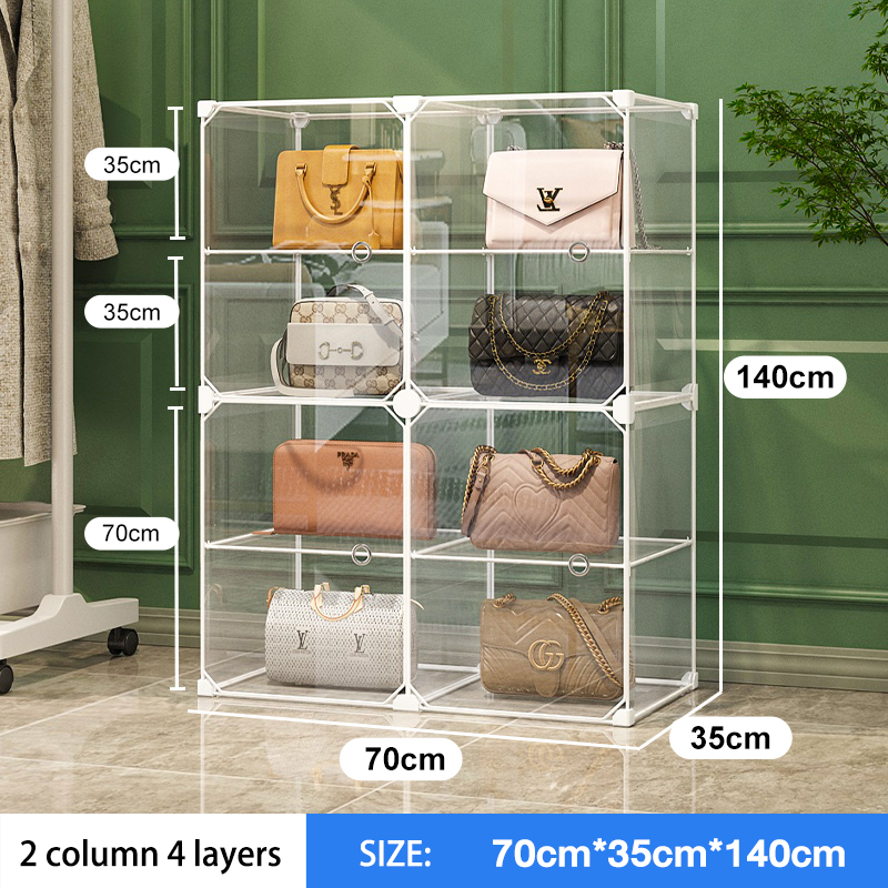 Transparent Display Cabinet Storage Cabinet Stackable Doll Storage Box ...