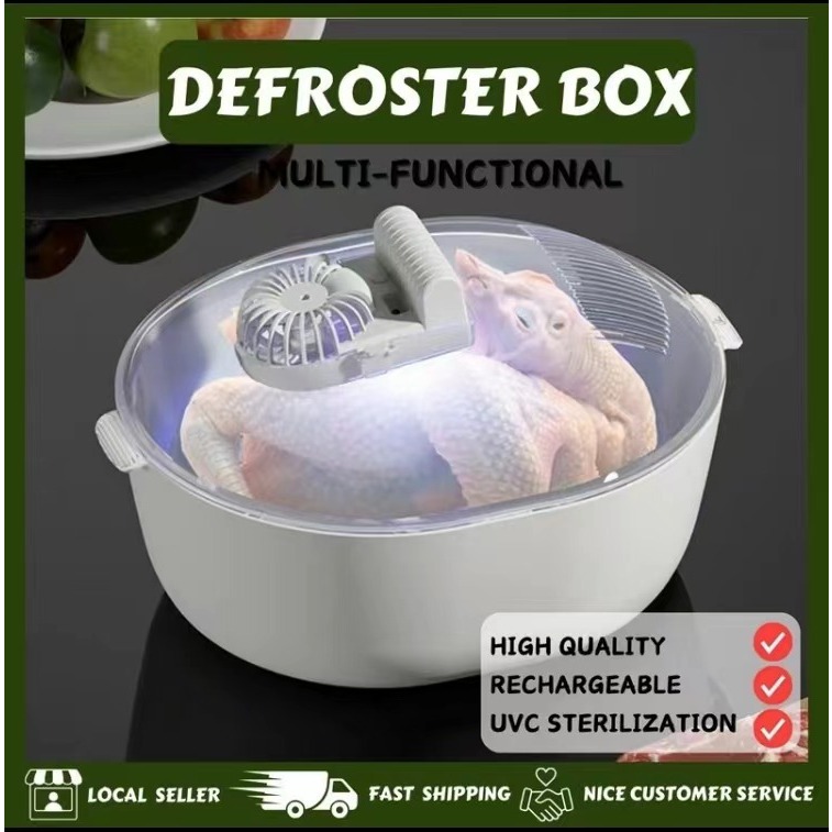 Kitchen 4 in 1 Meat Rapid Thawing Plate Multi-functional Defroster Box ...