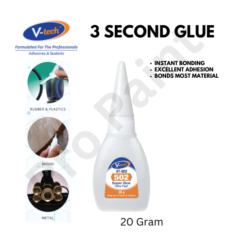 V-Tech 502 Super Glue 3 Second Gum / Vtech Super Glue 502 / Gam 3 saat ...