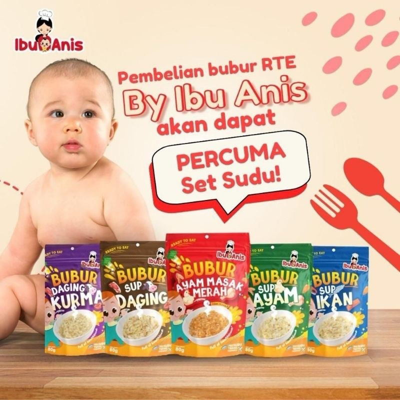 BUBUR BAYI IBU ANIS BABY PORRIGE BUBUR READY TO EAT | Shopee Malaysia