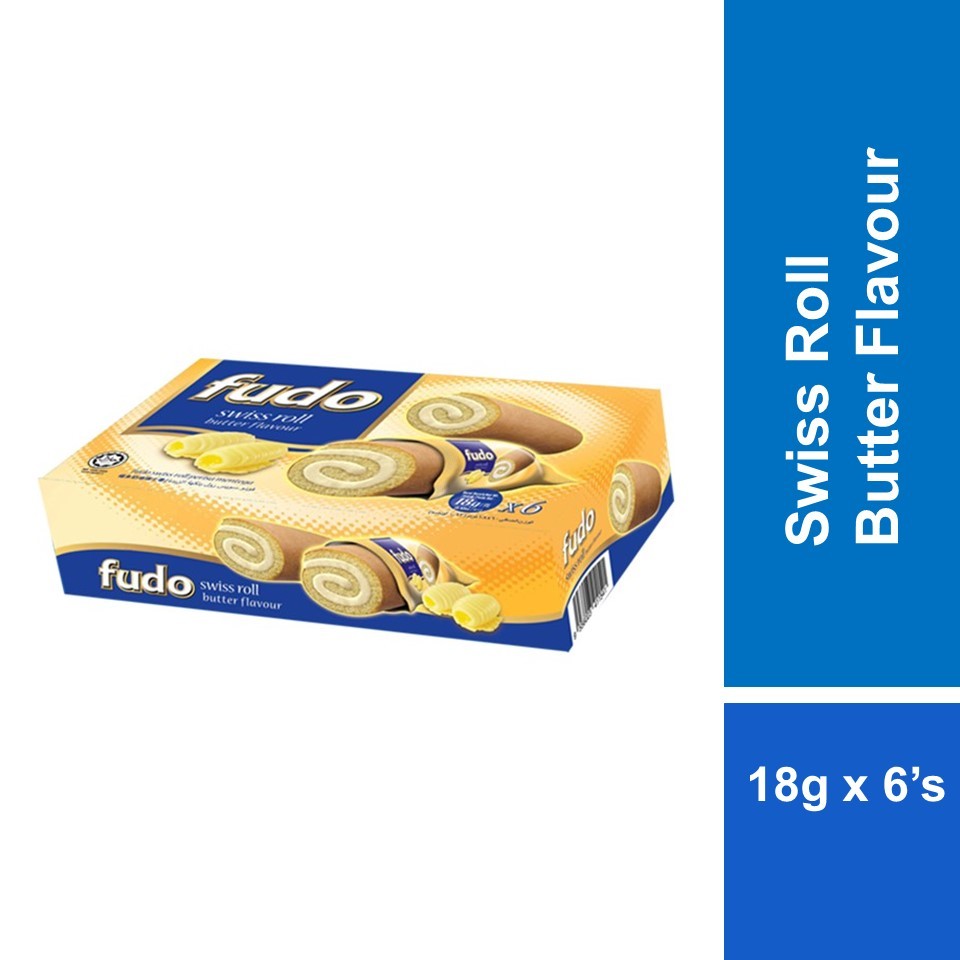 Fudo Swiss Roll Butter 18g x 6s | Shopee Malaysia