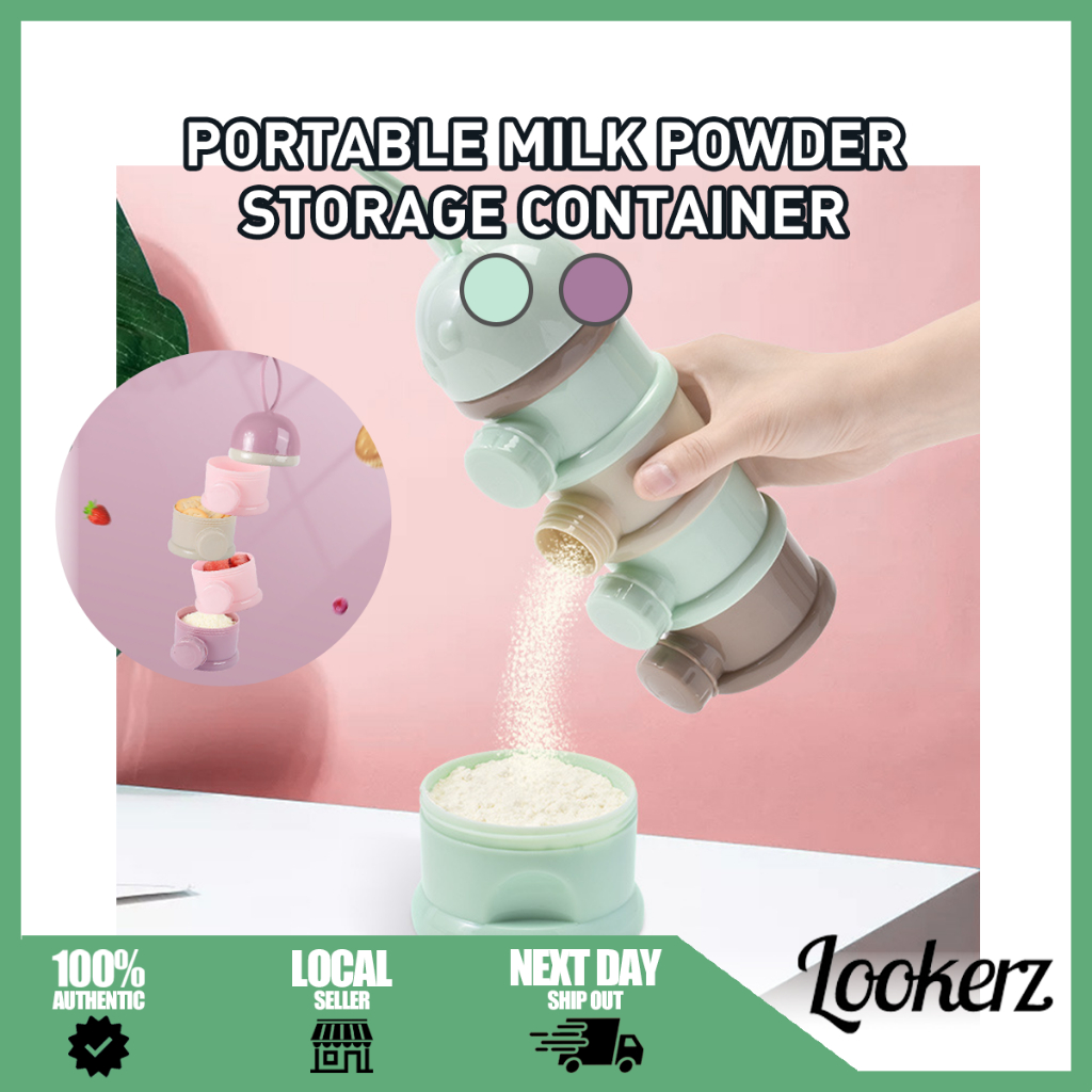 [MY] 4 Layer Milk Storage Container/ Portable Storage Dispenser/ Baby ...