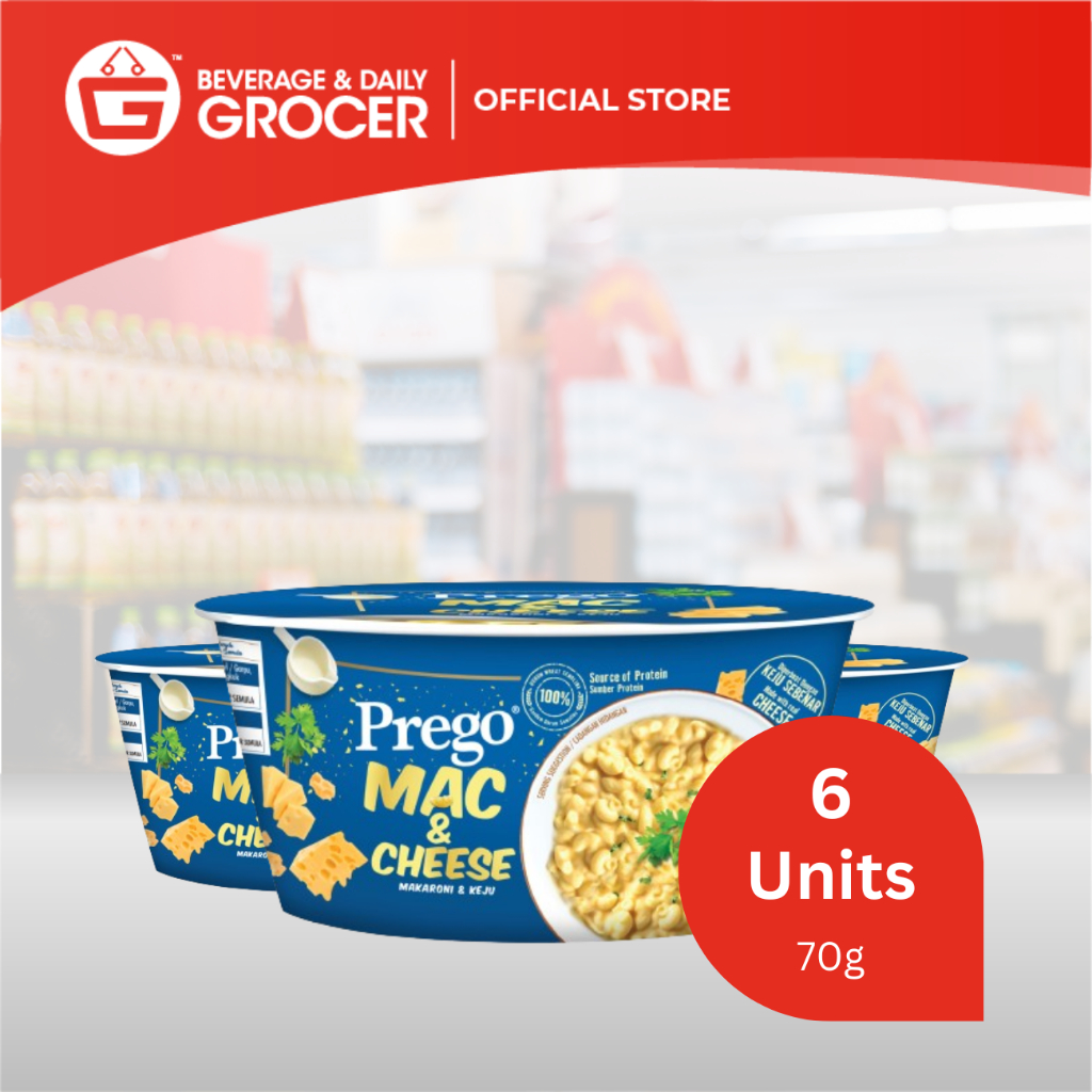 Prego Bowl Mac & Cheese Instant Pasta 6x70g | Shopee Malaysia