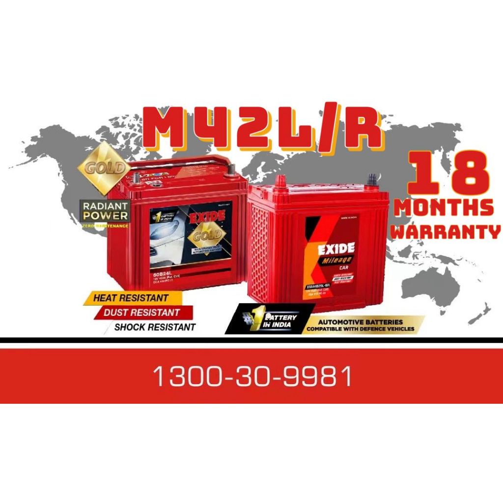 EXIDE M42L/R EFB | NS40L/R CAR BATTERY BATERI KERETA MYVI BEZZA ECO ...