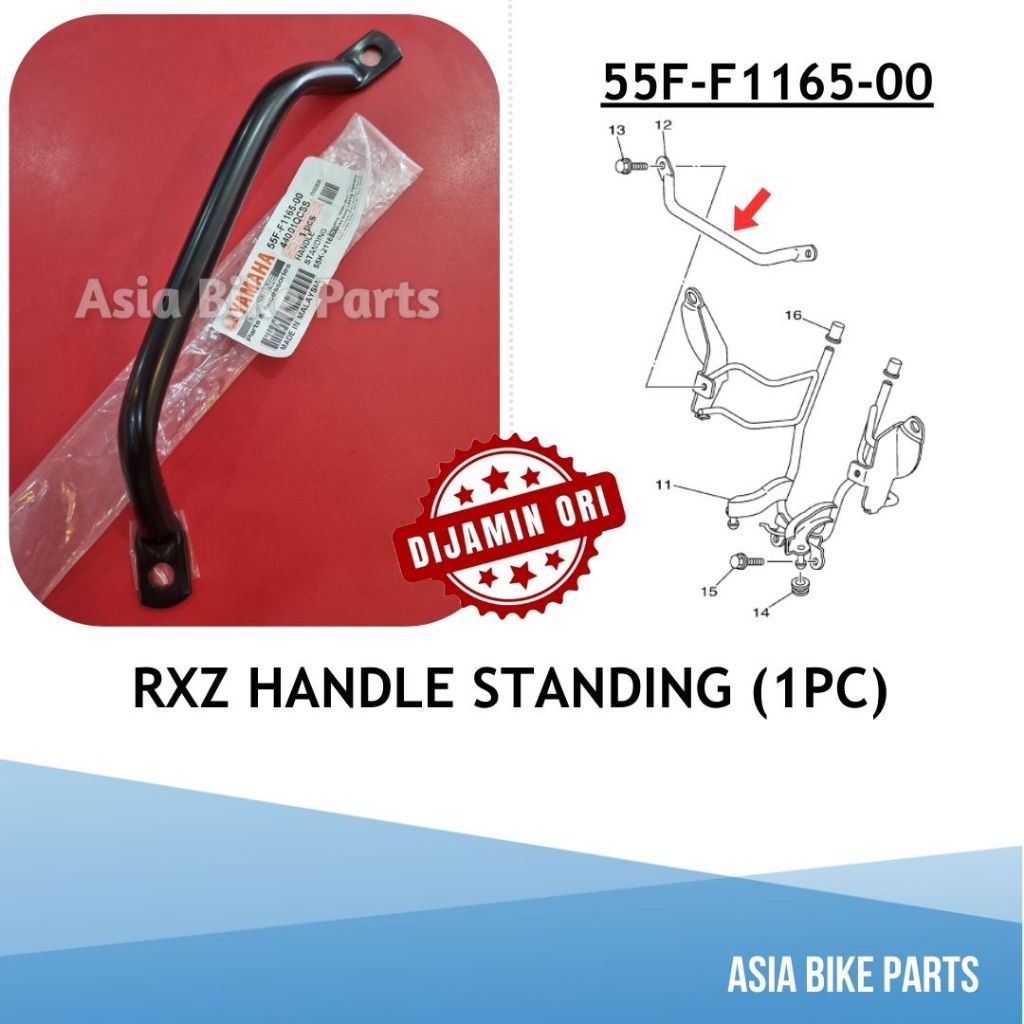 Yamaha Original RXZ Handle Standing - 55F-F1165-00 | Shopee Malaysia