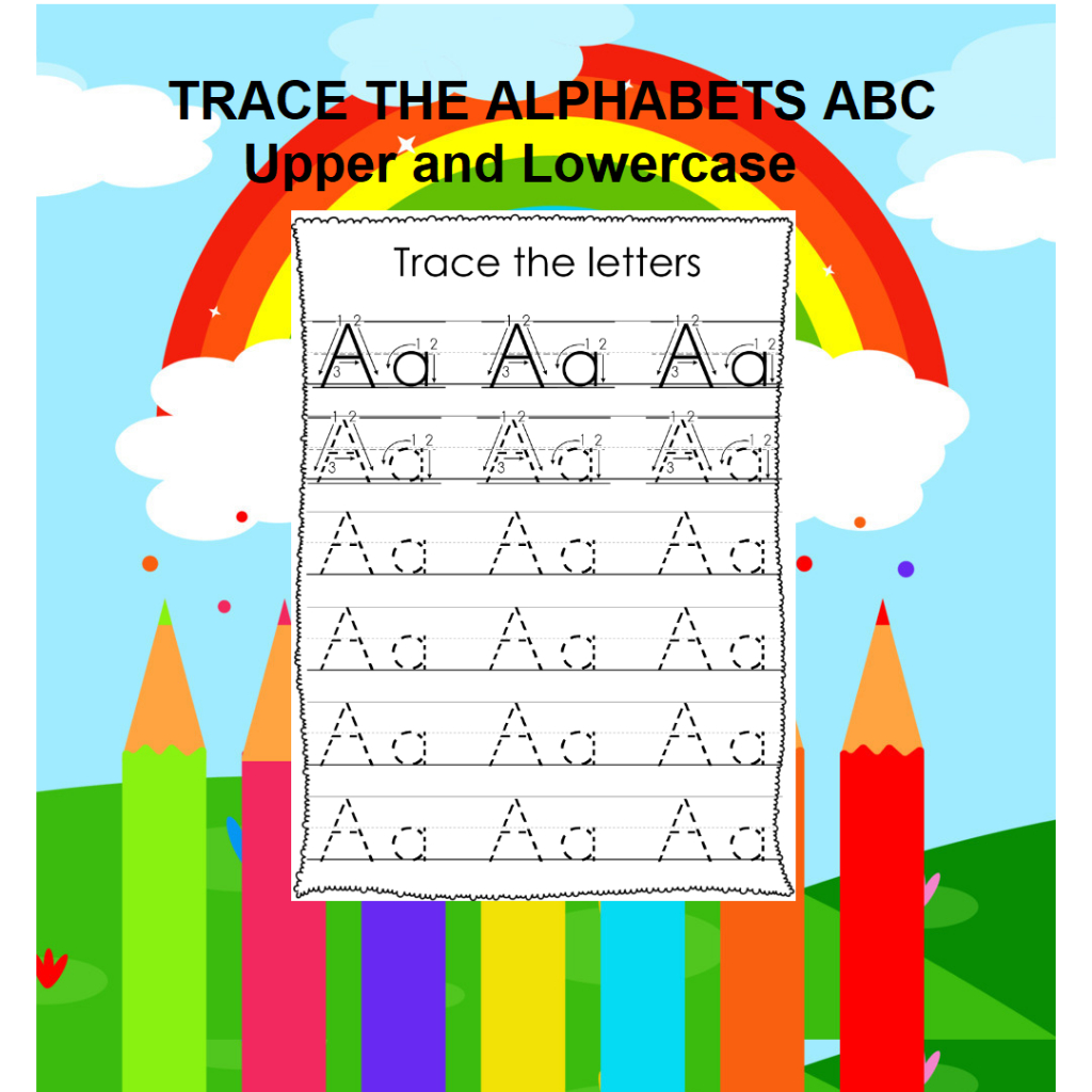 Trace The Letters Alphabets ABC Lowercase and Uppercase | Shopee Malaysia