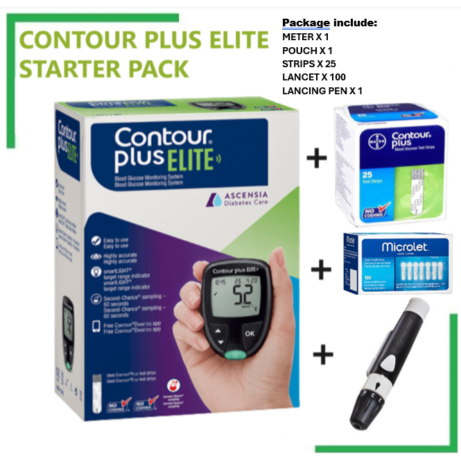 PROMO!!! Bayer Contour Plus Elite BLOOD GLUCOSE MONITORING (SMBG ...