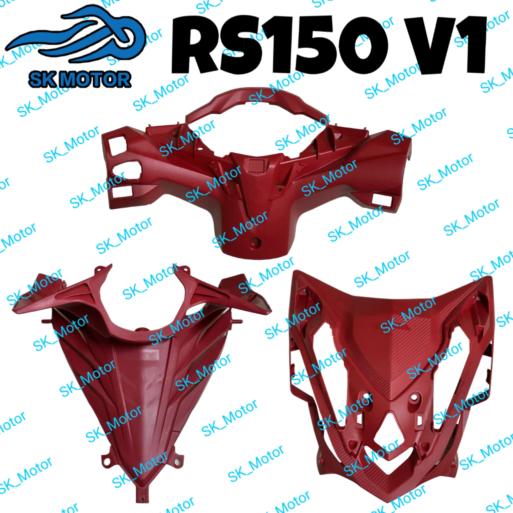 Honda RS150 V1 Original Inner Cover (Red) Full Set RS 150 R / Kaver ...