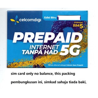 Celcom Xpax New Prepaid Sim Card Unlimited Internet Unlimited Call to All Network | Shopee Malaysia