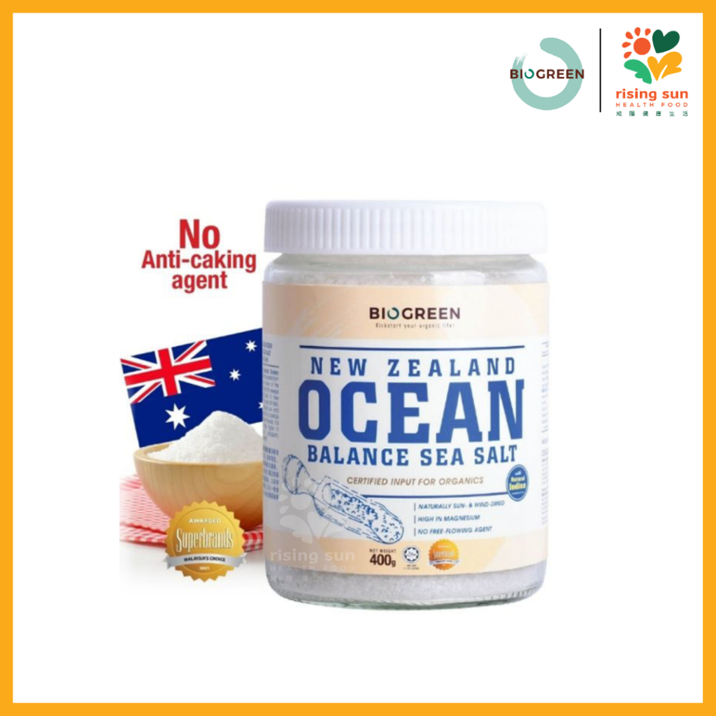 Biogreen New Zealand Ocean Balance Sea Salt 400g (BB Oct 2024) | Shopee ...