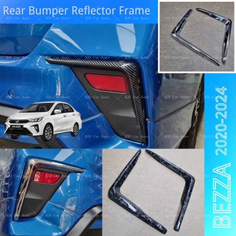 Perodua Bezza 2020-2024 Rear Bumper Reflector Frame Cover KH Car Auto ...