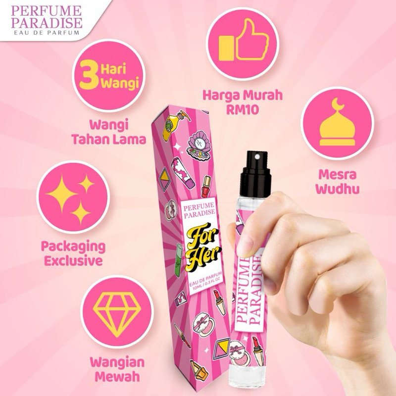PERFUME PARADISE WARA MUA BELLAZ 10ml | Shopee Malaysia