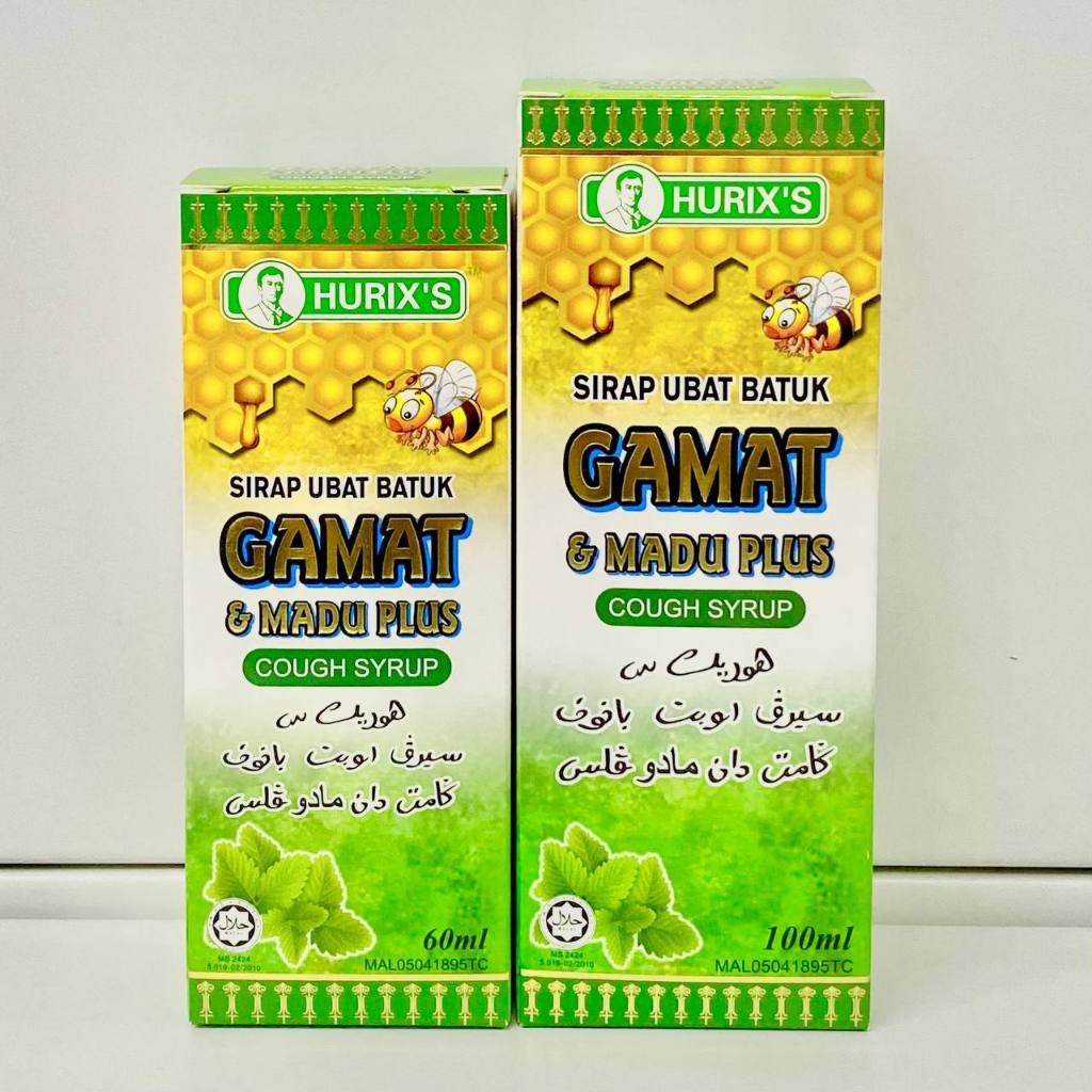 [Lulus KKM] HURIX'S GAMAT & MADU PLUS COUGH SYRUP 60ML/100ML | Shopee ...