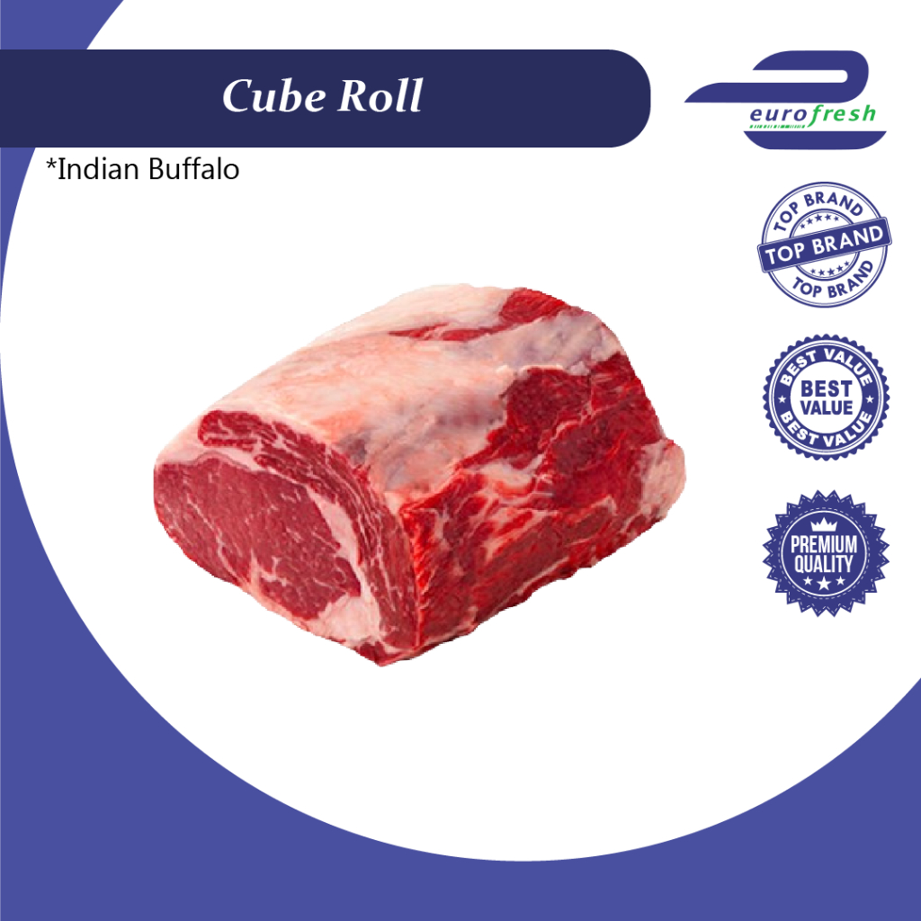 [Eurofresh] Frozen Indian Buffalo Cube Roll 1KG/Halal certified/Mata ...