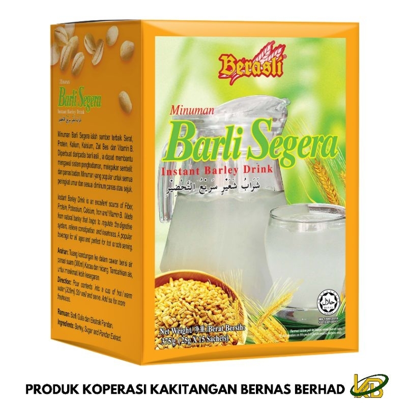 Minuman Barli Segera Barley Instant Drink Serbuk Barli Sachet Berasli ...